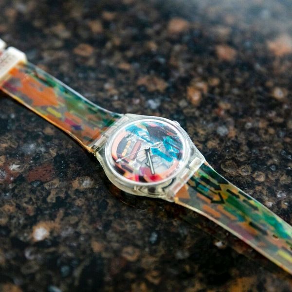 Swatch Direction! Access watch - Clear See through Jelly style SKK102 ...