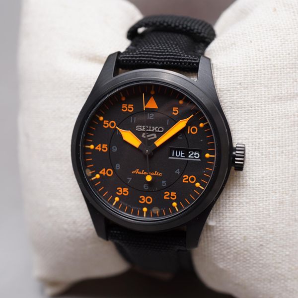 [WTS] Unworn Seiko 5 Sports SBSA143 4R36 Flieger Style Black Orange ...