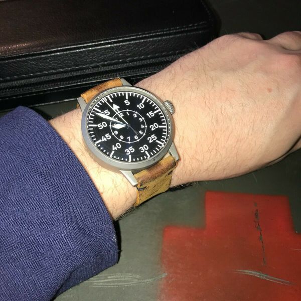 Laco Dortmund, 45mm B-Uhr Flieger watch (Handwinding), NO RESERVE ...