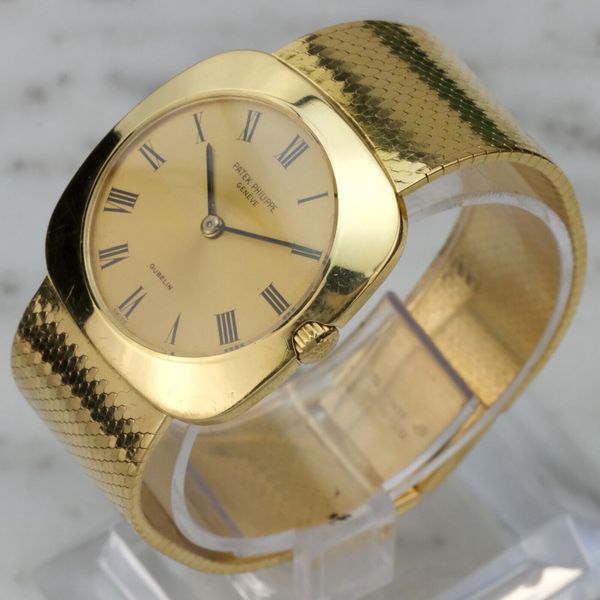 1969 Patek Philippe 3543 Rare 33mm Gubelin Vintage 18k Gold Box and ...