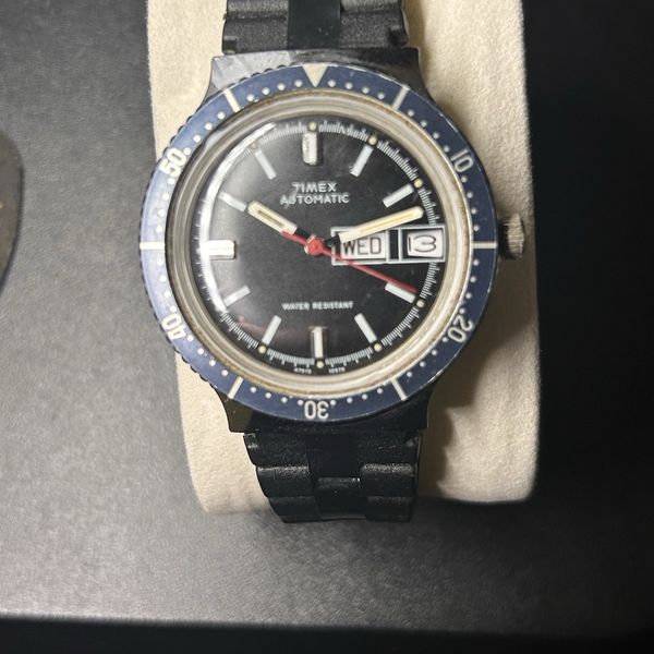 Vintage 1978 Menâ s Timex Automatic Dive Watch 47970-10978â Runs Well ...