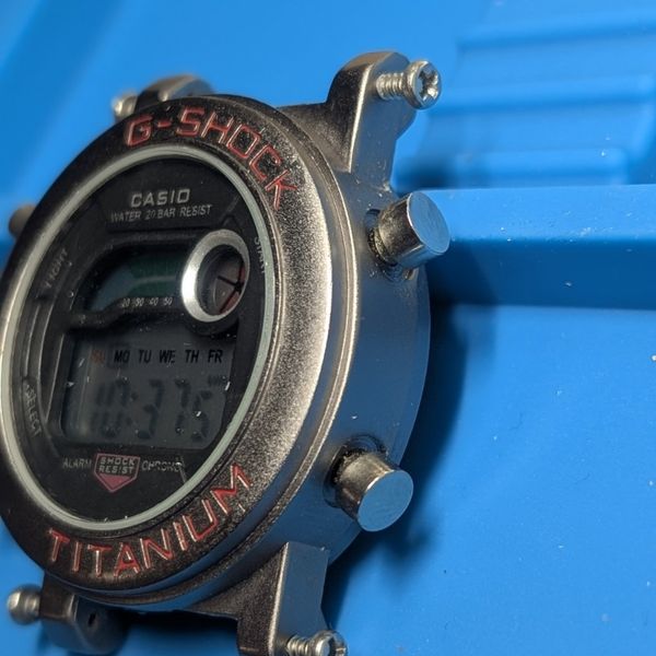 Vtg Casio G Shook Frogman Titanium Air Divers 200m Dw-6200 Digital ...