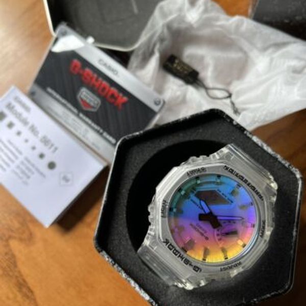Casio G-Shock Crystal Finish Evoking Reflected Sunlight Watch GA2100SRS ...