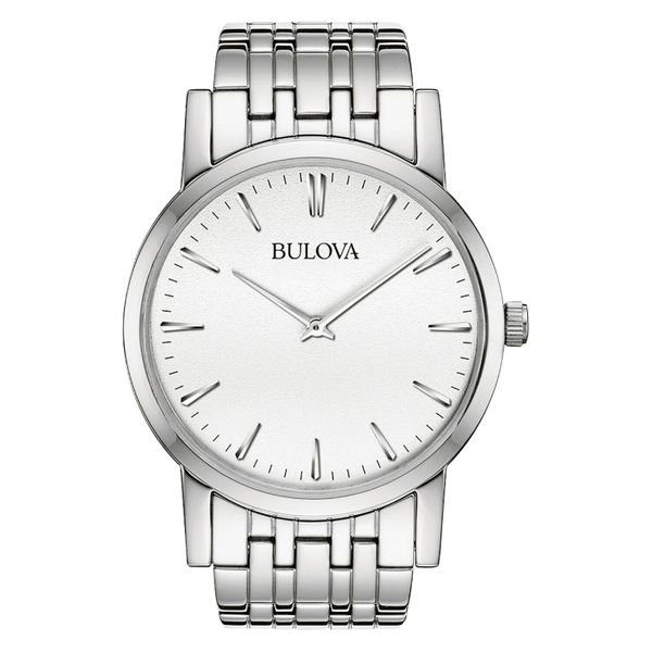 Bulova Men's Quartz Silver-Tone White Dial 38mm Watch 96A115 | WatchCharts