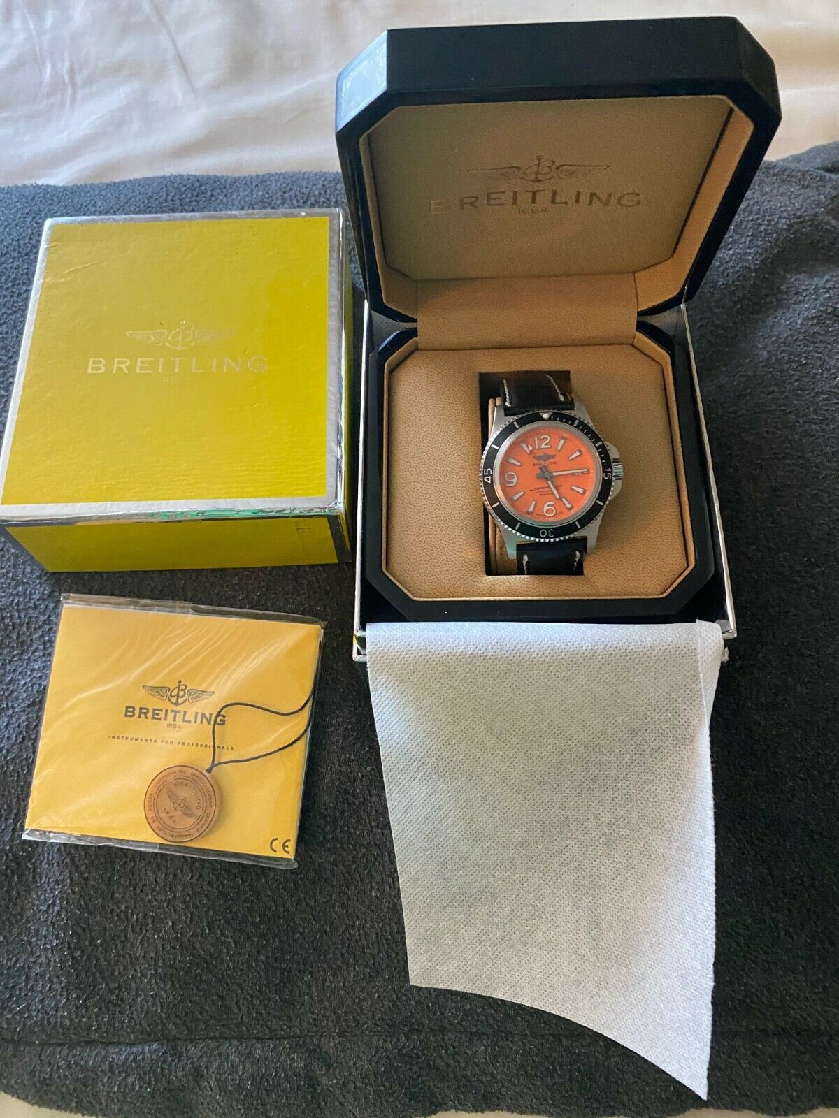 Breitling Superocean Orange Men's Watch - | WatchCharts Marketplace