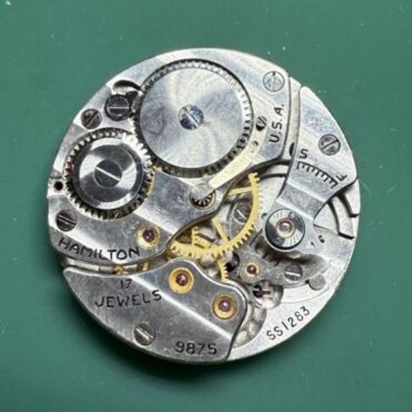Vintage Hamilton 987S 987 S Watch Movement - For Repair | WatchCharts ...