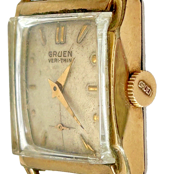 Vintage Mens Gruen Veri-Thin Swiss Wristwatch | WatchCharts Marketplace