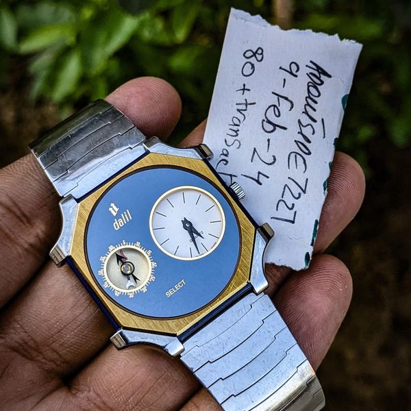 [wts] Vintage Dalil swiss Monte Carlo 1970's Compass Dress Watch quartz ...