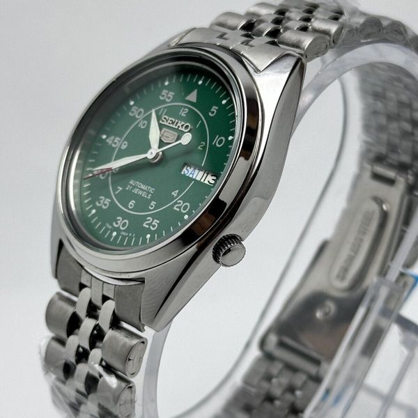 Seiko 5 Sports Military 7S26 Automatic 21 Jewels Jubilee Men's Green ...