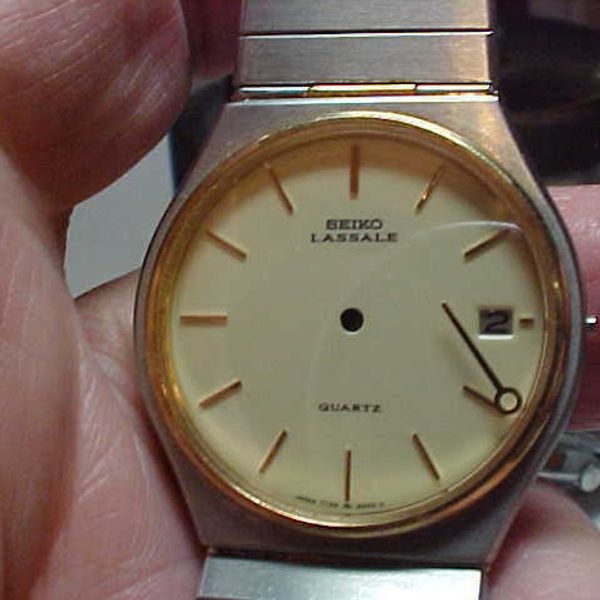 VINTAGE SEIKO LASSALE QUARTZ WATCH CASE AND BAND NO MOVEMENT MODEL 7759-6009 | WatchCharts ...
