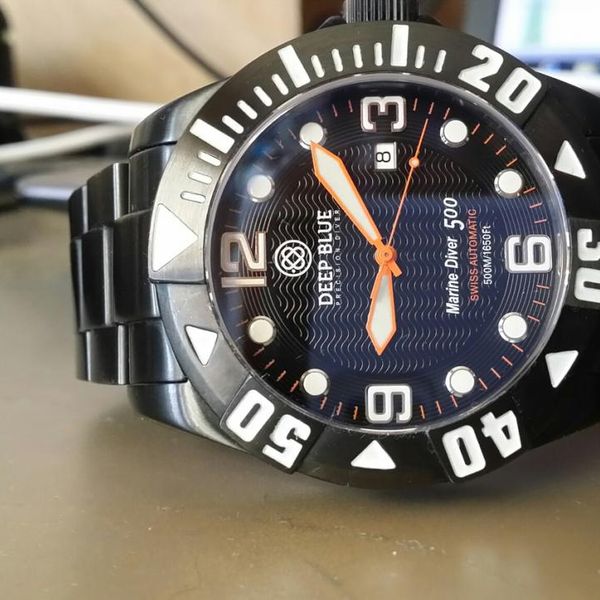 SOLD: Deep Blue Marine Diver 500 PVD | WatchCharts Marketplace