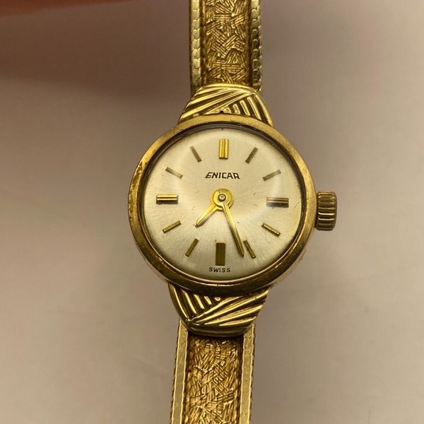 Vintage Enicar Ladies Watch 9ct Gold 692044 | WatchCharts Marketplace