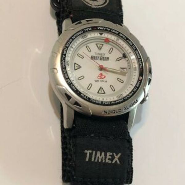 Timex 50 M Reef Gear Watch With Velcro Expedition Band - Needs New ...