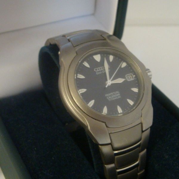 Citizen Eco-Drive Perpetual Calendar. Rare titanium model. E760-H30181 ...