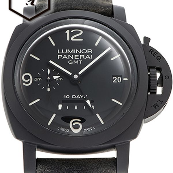 [Used] Panerai Luminor 1950 10Days GMT CERAMICA Ref.PAM00335 Black ...