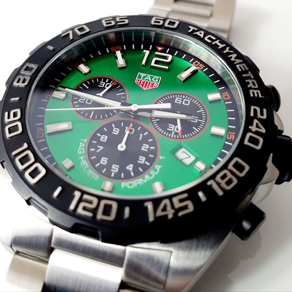 TAG Heuer Formula 1 Green Men's Watch - CAZ101AP.BA0842 | WatchCharts ...