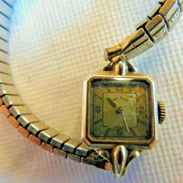 1942 VINTAGE LADY ELGIN WOMEN'S 19 JEWELS WRISTWATCH - NON RUNNER ...