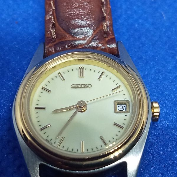Vintage SEIKO Watch 7N82-0399 Quartz Luminous Dial /Date 24mm Case (60 ...