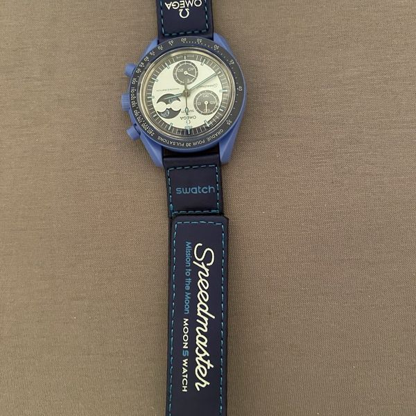 Swatch #Moons watch MISSION TO THE SUPER BLUE MOON PHASE | WatchCharts ...