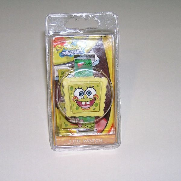 NOS Spongebob Squarepants Sponge Bob LCD Kids Watch Interchangeable Top ...