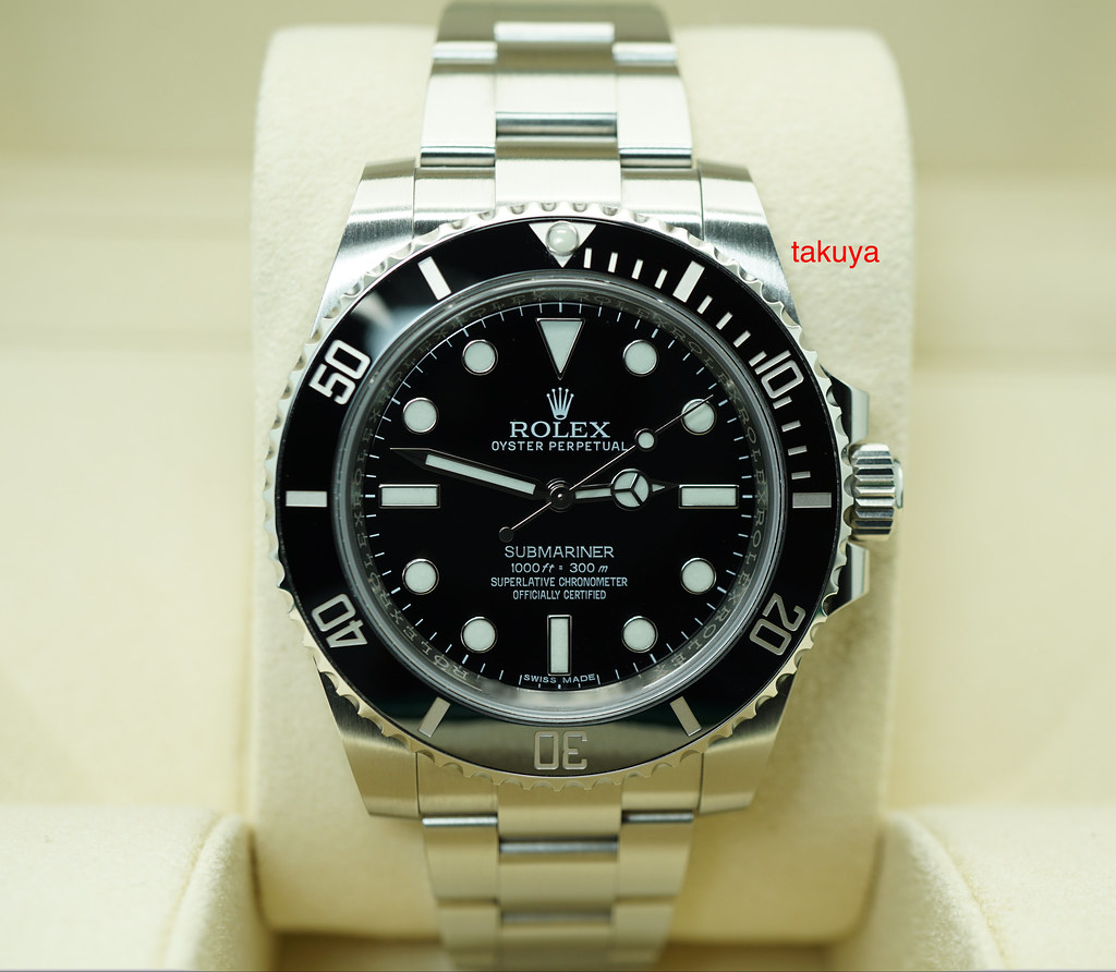 FSOT:Rolex 114060 SUBMARINER CERAMIC NO DATE RANDOM SERIAL WARRANTY ...