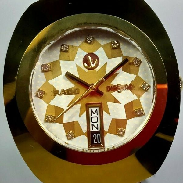 Rado Diastar Automatic Eta 2878 Movement Day Date Dial Mens Wrist Watch ...