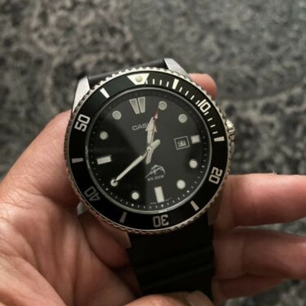 Casio MDV106-1A Black Men's Wristwatch Dive Diver Quartz Bill Gates ...