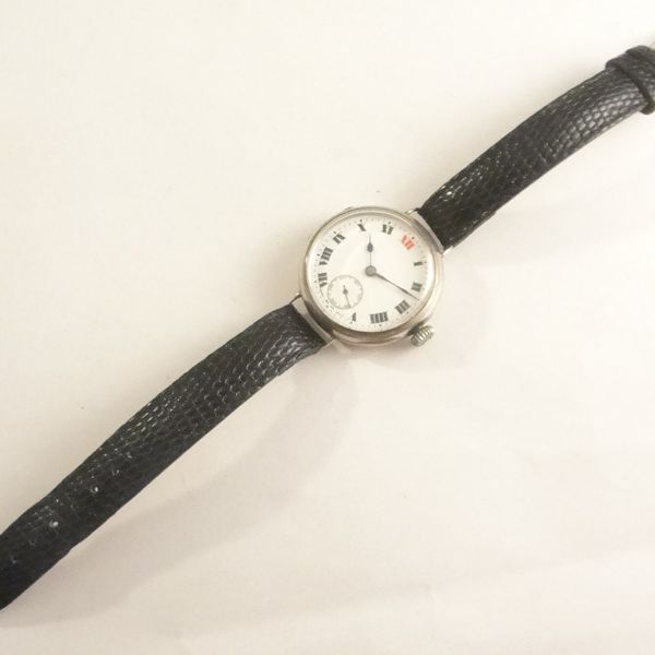Gents Silver Zenith TRENCH WATCH Hallmarked Glasgow 1928. Good Working ...