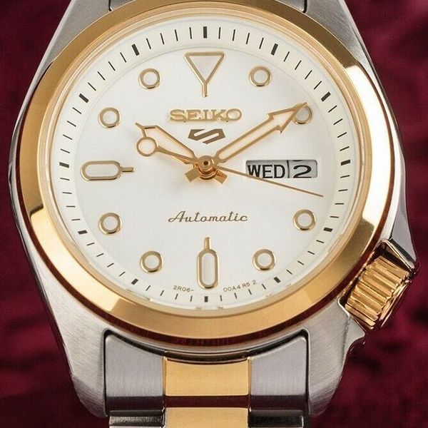 Seiko 5 Sports SRE004K1 Automatic Two-Tone Steel Watch Women's ...