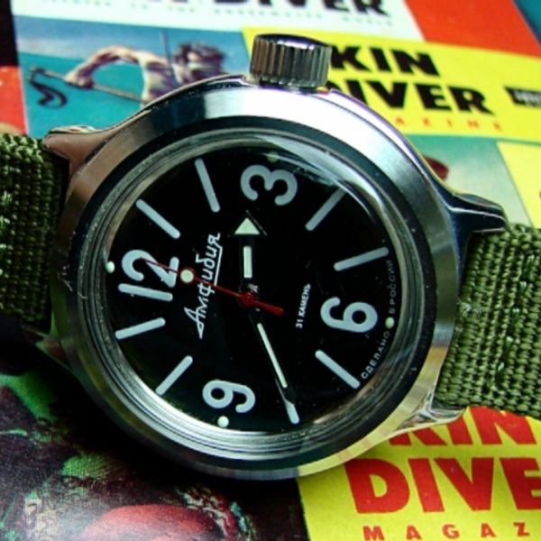FS Vostok Amphibia number dial mod | WatchCharts Marketplace