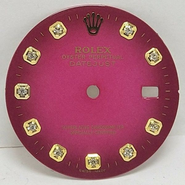 SWISS MADE GENUINE ROLEX OYESTER PERPETUAL DATE JUST MAROON COLOR DIAL ...