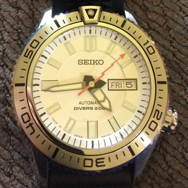 SOLD: Seiko Stargate Gen 1 SKZ323J1 White Dial Slight Mod Made In Japan ...