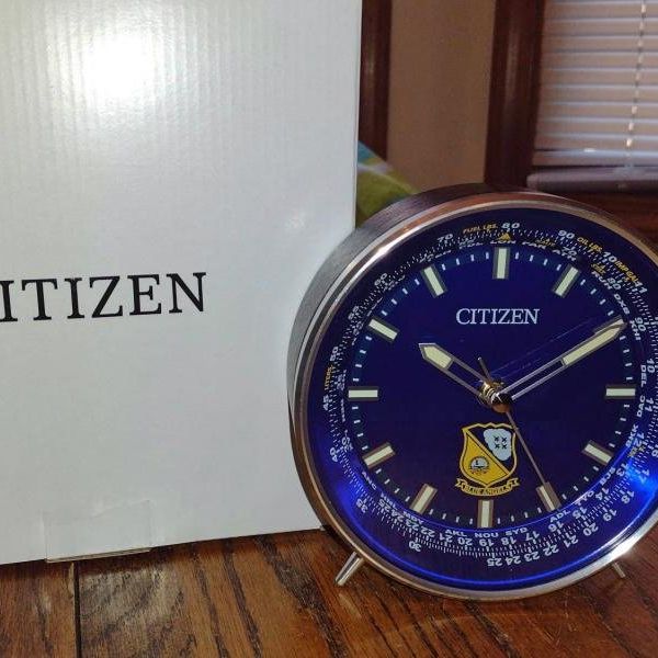 [$75 USD] Citizen Blue Angels II 6.3" Desk Clock | WatchCharts