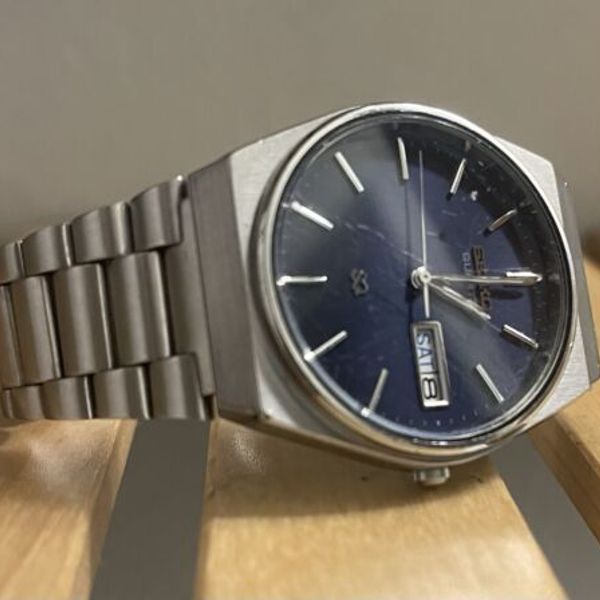 Vintage Seiko SQ Quartz Men Watch 8223 9009 Day/Date 37mm Stainless Japan 1980 | WatchCharts ...