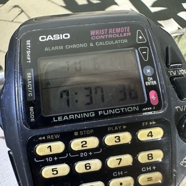 VINTAGE CASIO CMD-40 1174 TV Remote Controller Digital Calculator Watch ...