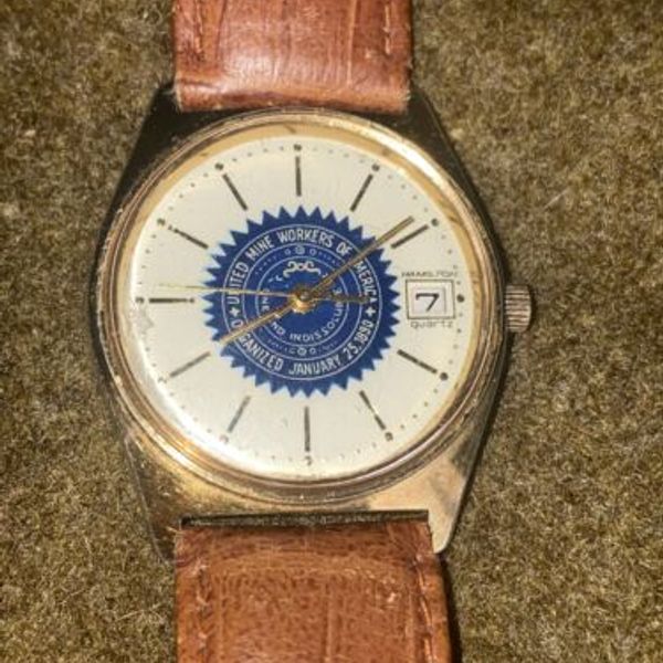 Vintage Men's Hamilton UNITED MINE Workers of AMERICA (UMWA) Swiss ...