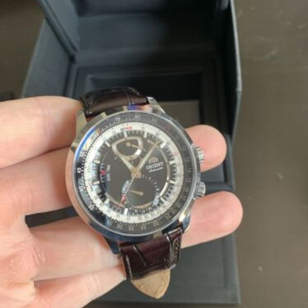 ORIENT Executive Explorer GMT Automatic Dual time Power Reserve DH00 CO ...