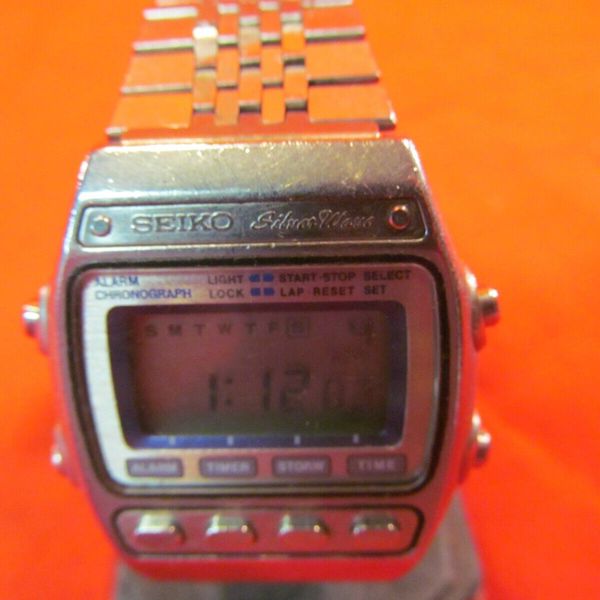 CASIO SILVER WAVE A547-5020 ALARM CHRONOGRAPH WATCH WITH NEW BATTERY ...