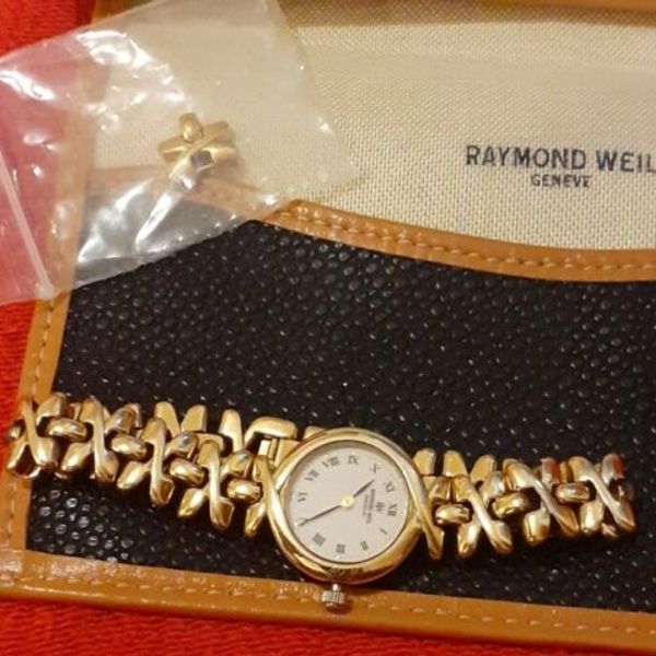 Raymond Weil Geneve 9827,Patented model electroplated 18K gold Swis ...