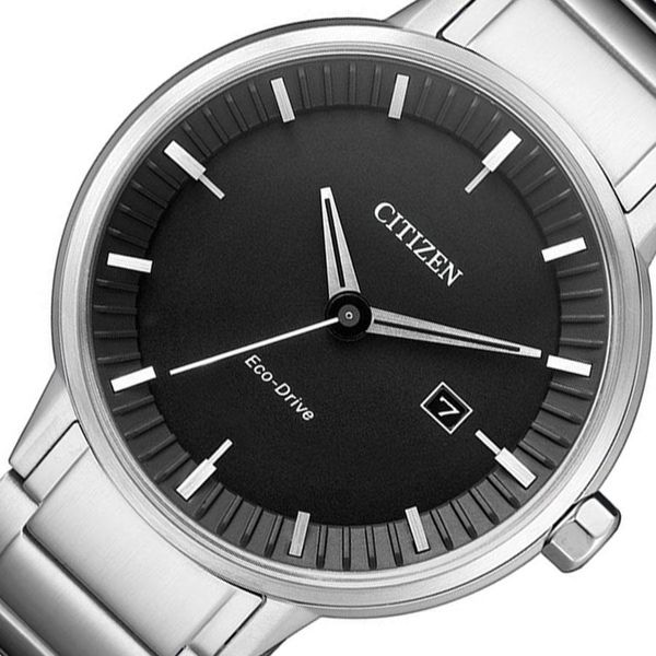 Citizen Sapphire Crystal Eco-Drive Black Dial Bracelet Watch BM7370-89E ...