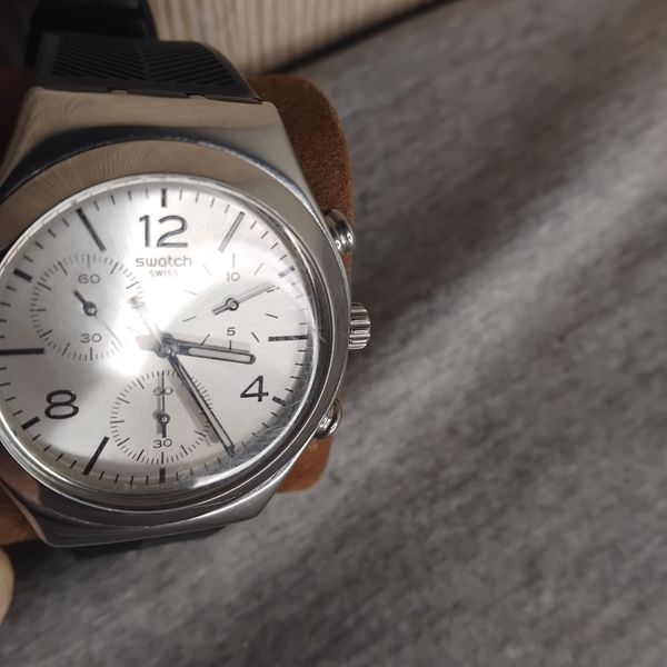 Vintage Swatch Irony Swatch Silicone Strap And Battery Chronograph ...