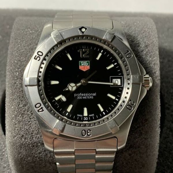 Tag Heuer Professional 2000 Series WK1110 - Black Dial | WatchCharts