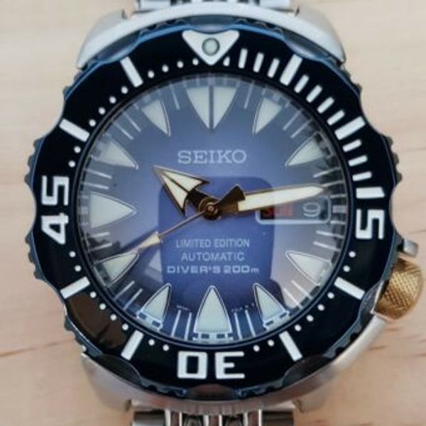 Seiko Blue Monster Limited Edition SRP455 SRP455k1. 100th Anniversary ...