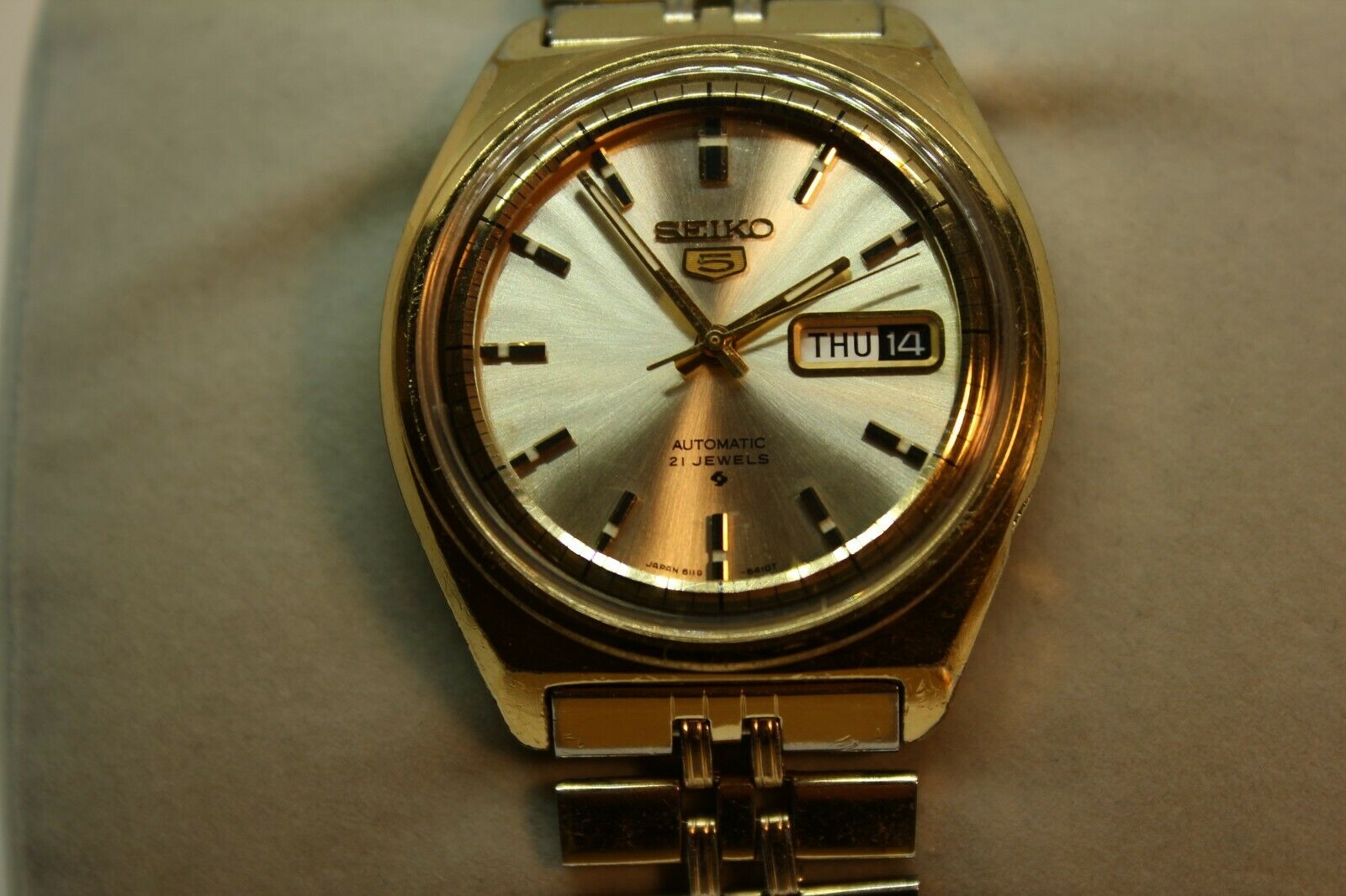 Seiko 6119-6410 automatic Silver Dial from 1973 original steel signed ...