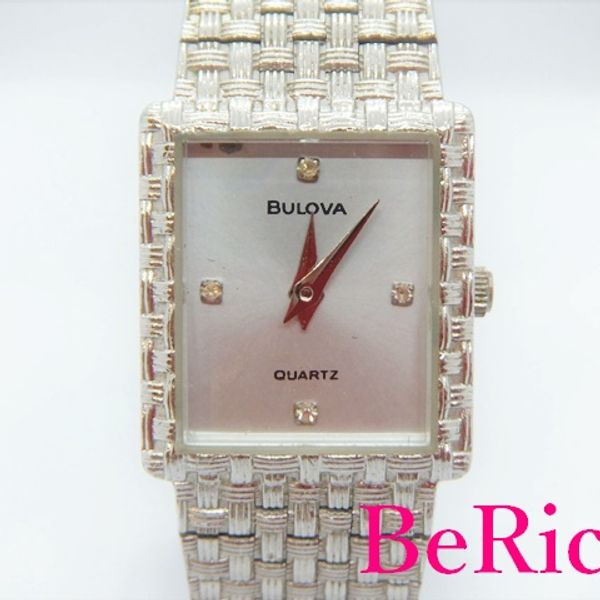 Bulova BULOVA ladies watch 9063-5020 silver dial SS square analog ...