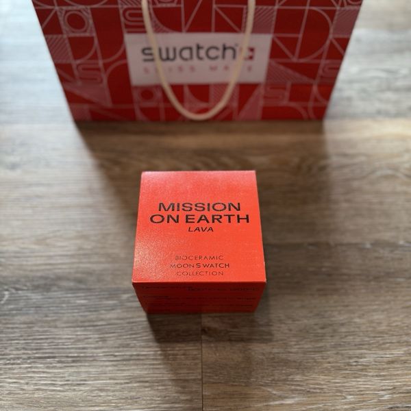 Swatch x Omega | Mission On Earth: Lava | WITH RECEIPT ð | WatchCharts ...