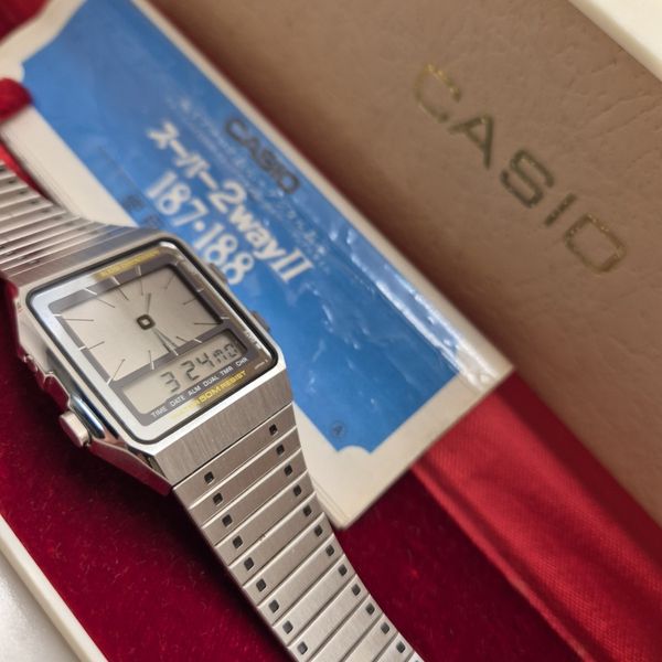 Casio AE-90W Digi-Ana Vintage Rare Full Set Japan | WatchCharts Marketplace