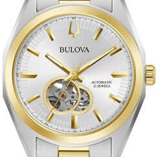 Bulova Classic Automatic Surveyor Two-Toned Stainless Steel Men's Watch ...