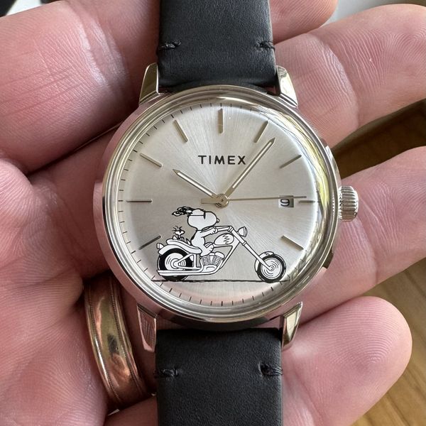 SOLD: Timex Marlin Snoopy "Easy Rider" 40mm Automatic | WatchCharts ...