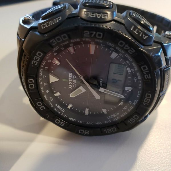 Casio Pro-Trek PRG-550 Module 5213 Triple Sensor Solar Watch PRG550 ...